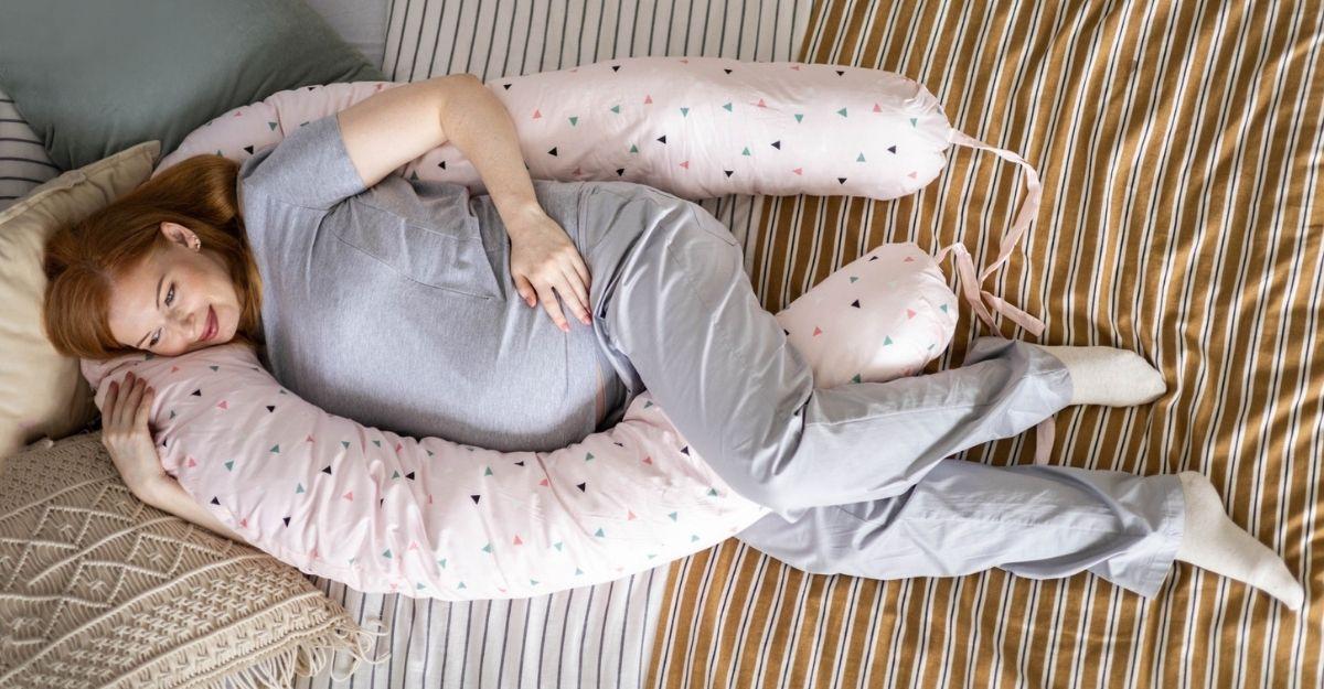 Triangle pregnancy pillow top