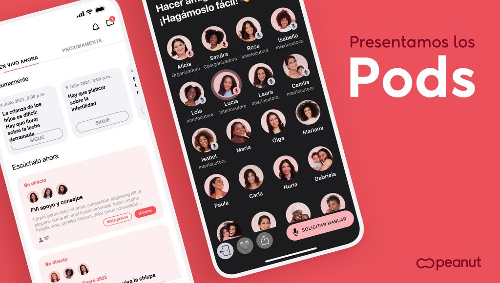 Presentamos los pods de Peanut: Conversaciones en vivo | Peanut